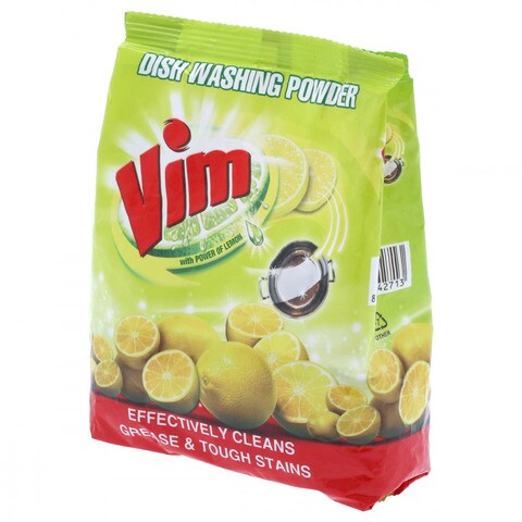 Vim Dishwashing Powder Polybag Lemon 400 gr