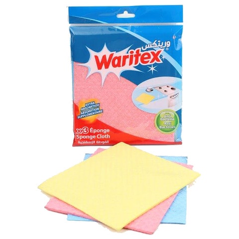 Waritex Sponge Cloth - 3 Pieces price in Egypt | Carrefour Egypt ...
