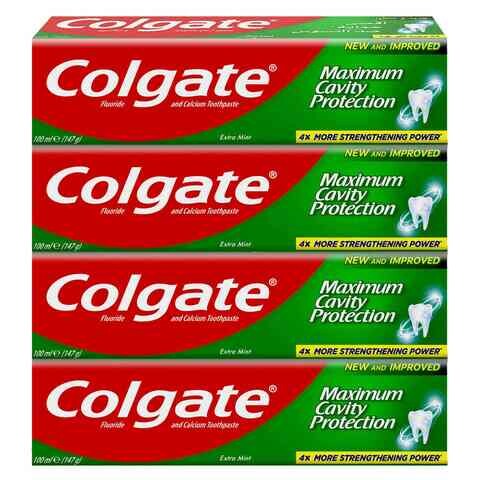 Colgate Maximum Cavity Protection Extra Mint Toothpaste White 100ml ...