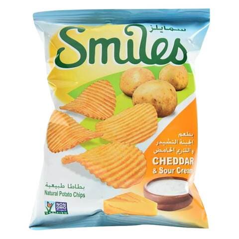 Smiles Cheddar And Sour Cream Potato Chips 18g price in Kuwait ...