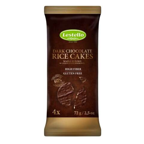 Lestello Dark Chocolate Rice Cakes 72g price in Kuwait | Carrefour ...