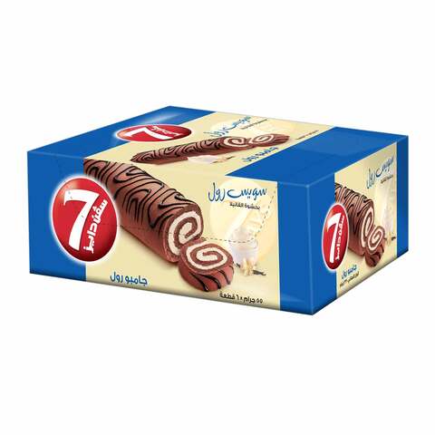 7 Days Swiss Roll Vanilla Filing Jumbo Roll 55g ×6 Pieces Online ...