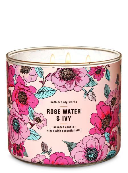 BATH BODY WORKS ROSE WATER IVY 3 WICK CANDLE 411G price in UAE ...