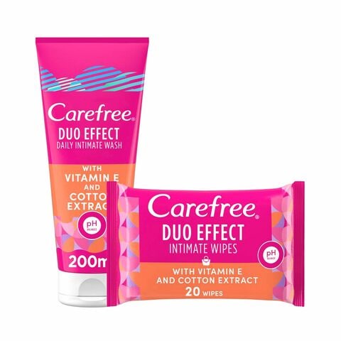 Carefree Green Tea And Aloe Vera Daily Intimate Wash 200ML+Carefree ...