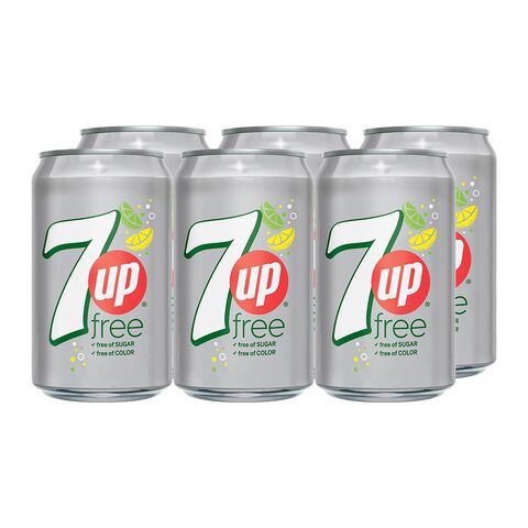 7UP Free Carbonated Soft Drink Cans 355mlx6 price in Saudi Arabia ...