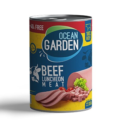 Buy Ocean Garden Luncheon Meat Beef 380GR Online - Shop Food Cupboard ...