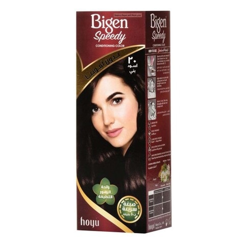 Bigen Speedy Conditioning Color 20 Brownish Black 40g price in Saudi ...