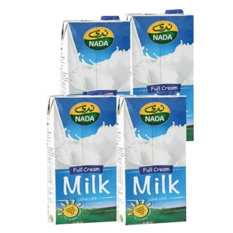 Nada UHT Full Cream Milk 1L Pack of 4 price in UAE | Carrefour UAE ...