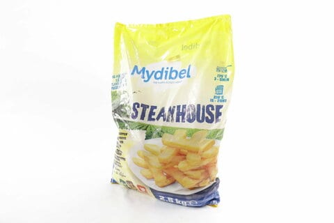 MYDIBLE STEAK HOUSE FRIES POTATOS 2.5KG price in Kuwait | Carrefour ...