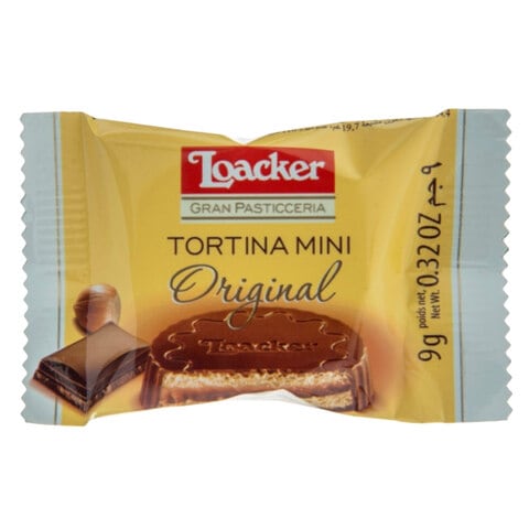 LOACKER TORTINA ORIGINAL CRISPY WAFERS FILLED WITH MILK CHOCOLATE CREAM ...