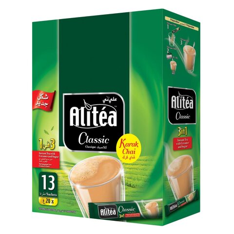 Buy Power Root Alitea Classic 3 In 1 Karak Instant Tea 20g x Pack of 13 ...