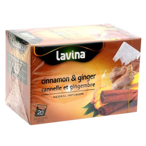 Lavina Cinnamon And Ginger Garcinia Herbal Infusion Tea Bag 2g x 20 ...