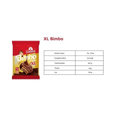 Bimbo XL Biscuit Chocolate Coated - 12 Pieces Online | Carrefour Egypt