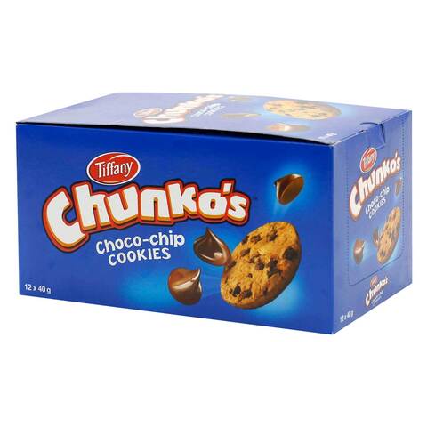 Tiffany, Chunkos, Chocolate Chip Cookies, 40g x 12 price in Kuwait ...