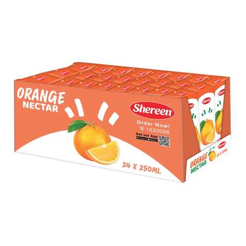 Shereen Orange Nectar Juice 250ml x Pack of 24 price in Kuwait ...