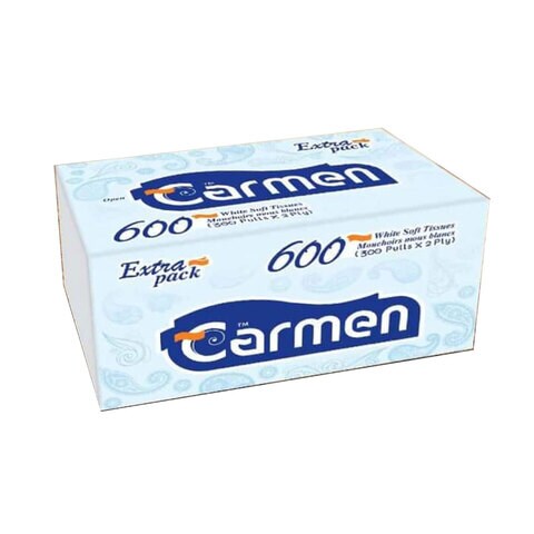 سعر CARMEN EXTRA PACK TISSUES 600T فى مصر | كارفور مصر | سوبر ماركت كان ...