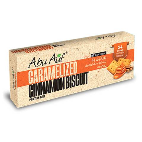 Abu Auf Protein Bar with Caramel and Cinnamon - 70 gram price in Egypt ...