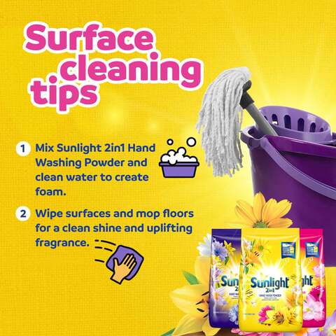 Buy Sunlight 2 in 1 Hand Washing Powder Lavender Sensations 500g Online ...