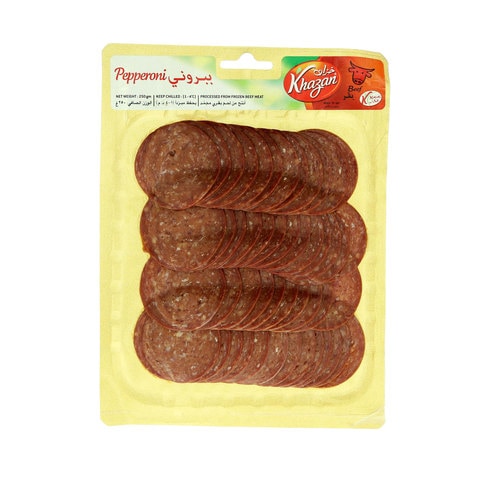 Khazan Sliced Pepperoni Beef 250g price in UAE | Carrefour UAE ...