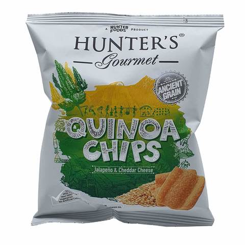 Hunters Gourmet Quinoa Chips With Jalapeno And Cheddar Cheese 28g price ...
