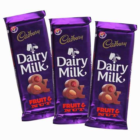 سعر كادبوري شوكولاتة حليب مكسرات وفواكه 100غرام علبة من 3 قطعة فى ...