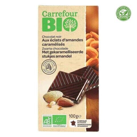 Carrefour Dark Chocolate With Almonds 100g price in Kuwait | Carrefour ...