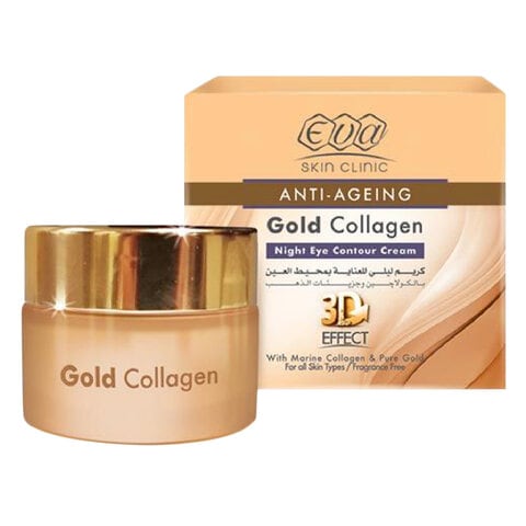 Eva Skin Clinic Gold Collagen Anti-Aging Night Eye Cream - 15 ml price ...