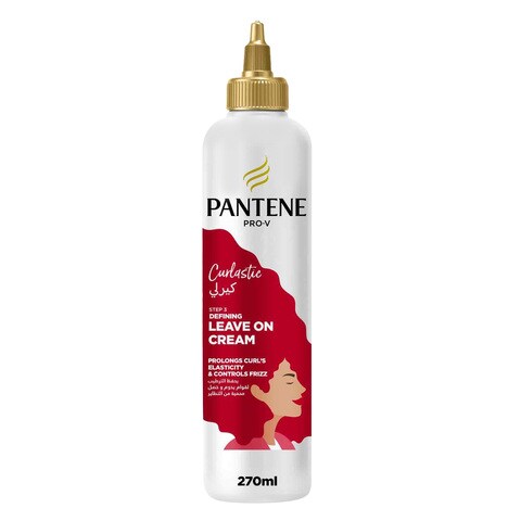 Pantene Pro-V Curlastic Defining Anti-Frizz Leave-On Cream for Lasting ...