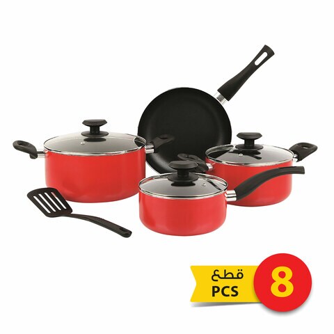 Homeway non stick cooking set 8 pieces price in Saudi Arabia ...