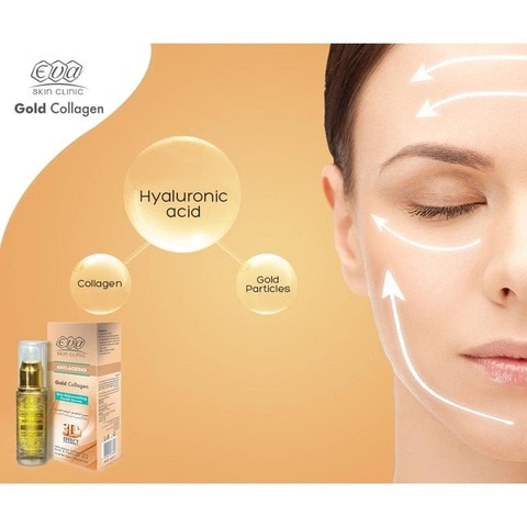 Eva Skin Clinic Rejuvenating Facial Serum with Gold Collagen - 30 Ml ...