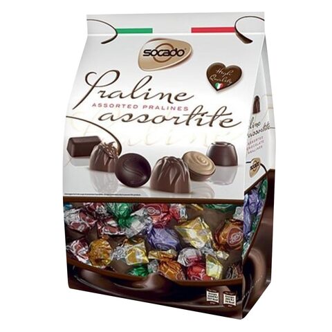 Buy Socado Assorted Fillings Milk And Dark Chocolate Pralines 250g ...