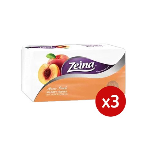 Zeina Peach Facial Tissues - 550 Tissue Pack Of 3 price in Egypt ...