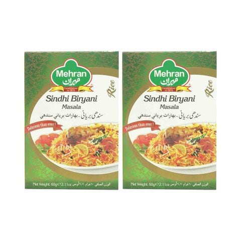 Mehran Sindhi Biryani Masala 60g Pack of 2 price in UAE | Carrefour UAE ...