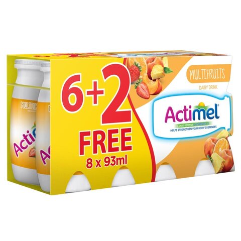 Actimel Multi-Fruit Yogurt Drink 93ml x Pack of 8 price in Kuwait ...