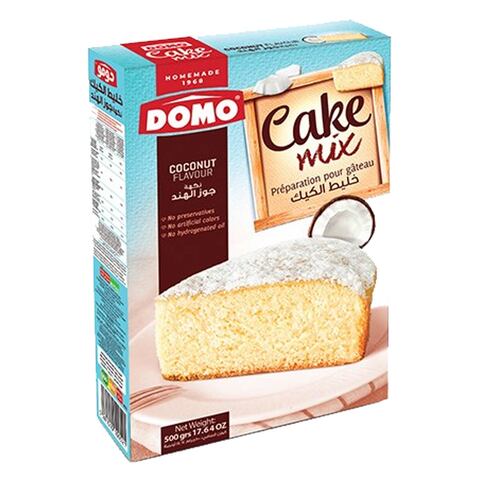 Buy Domo Cake Mix Coconut 500GR Online - Shop Food Cupboard on ...