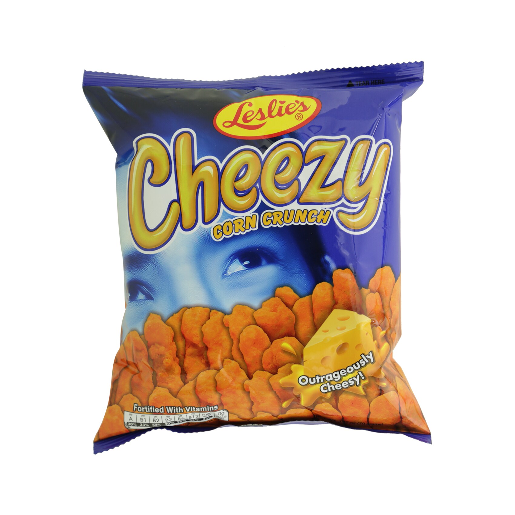 Buy Leslie Cheezy Corn Crunch 70g Online - Shop Food Cupboard on ...