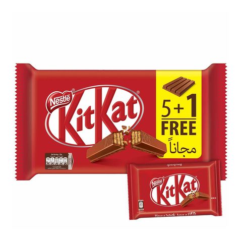 Kitkat 4 Finger Milk Chocolate Bar 41.5g X 6 Pieces price in Saudi ...