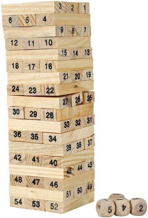 Generic Challenge And Intelligence Game - Jenga Challenge Numbers price ...