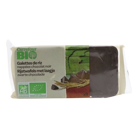 Carrefour Bio Rice Biscuit Coated With Dark Chocolate 100g price in UAE ...