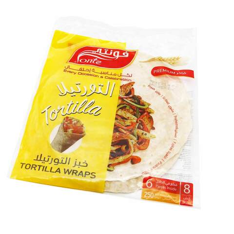 Fonte Tortilla Wraps Bread 6 Pieces 250g Online | Carrefour KSA