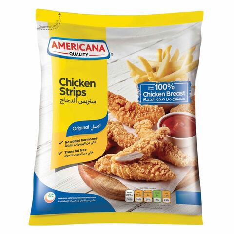 AMERICANA CHICKEN STRIPS PLAIN 1 KG price in Kuwait | Carrefour Kuwait ...