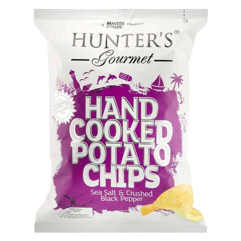 Buy Hunter's Gourmet Sea Salt And Crushed Black Pepper Hand Cooked ...