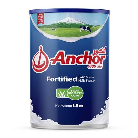 Anchor Fortified Instant Full Cream Milk Powder Can 1.8kg price in ...