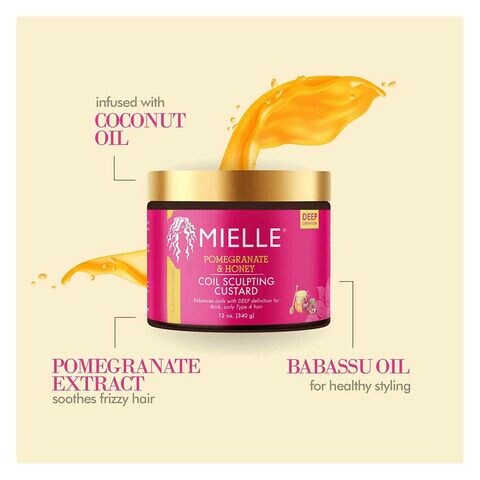 Buy Mielle Organics Pomegranate And Honey Coil Sculpting Custard Cream ...