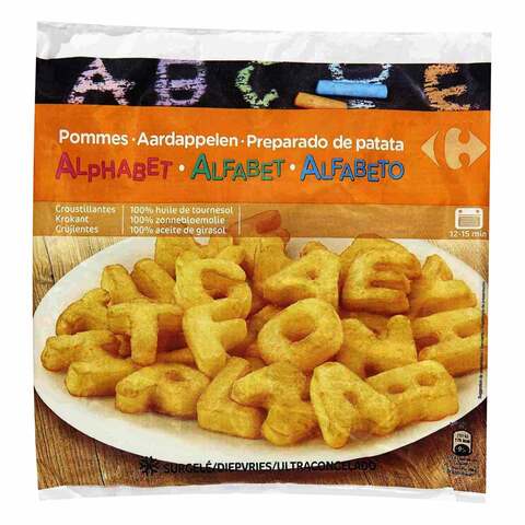 Buy Carrefour Frozen Alphabet Shape Potato Fries 600g