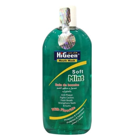 HIGEEN MOUTH WASH SOFT MINT 400ML price in Kuwait | Carrefour Kuwait ...