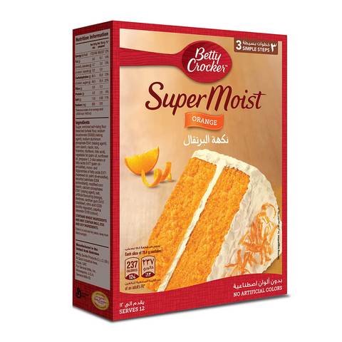 Betty Crocker Super Moist Orange Cake Mix 500g price in Saudi Arabia | Carrefour Saudi Arabia ...