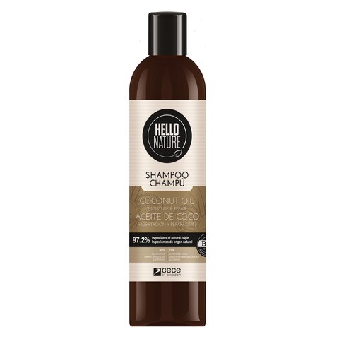 Hello Nature Coconut Oil Shampoo Black 300ml price in UAE | Carrefour ...