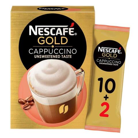 Nescafe Cappuccino Unsweetened Taste Coffee 14.2g x Pack Of 12 price in ...