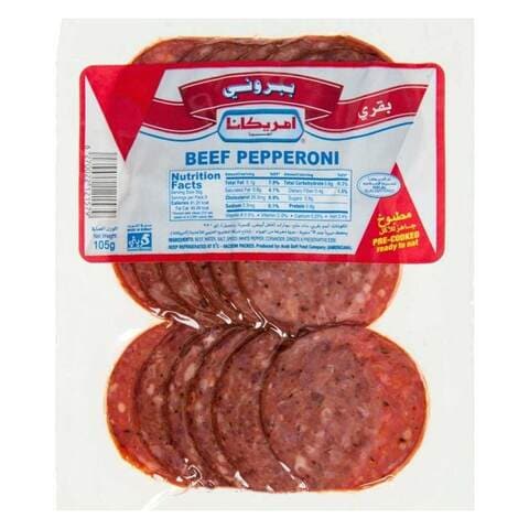 Americana Pepperoni Beef Slices 105g price in Kuwait | Carrefour Kuwait ...